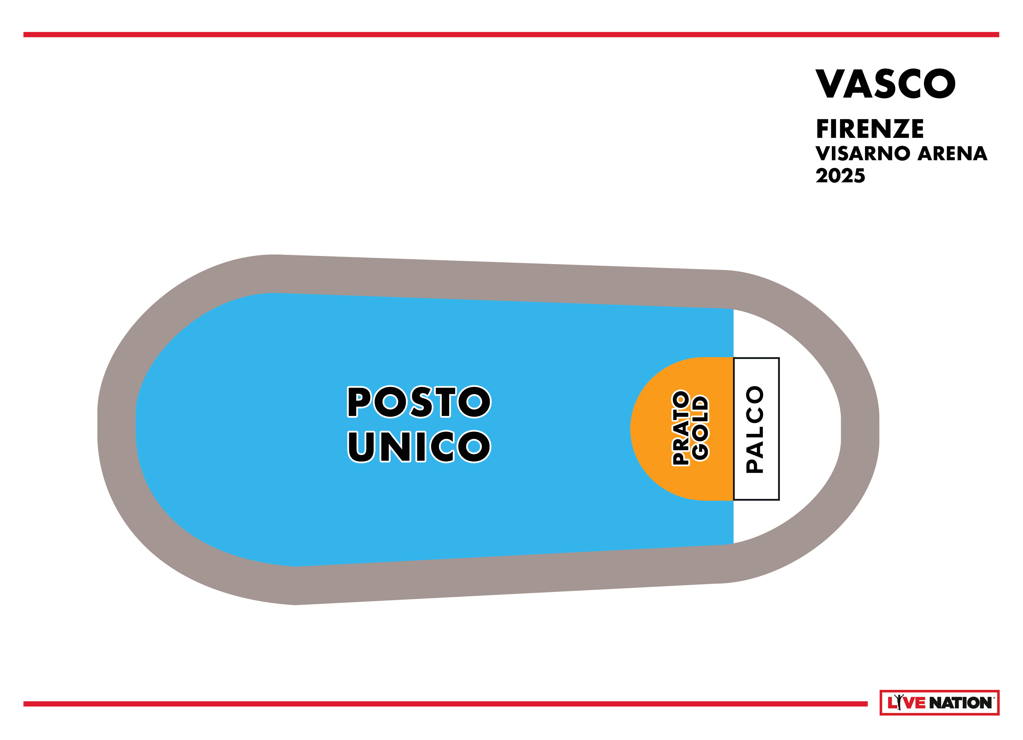 PREZZI E SETTORI - VASCO LIVE 2025 - Vasco Rossi - Sito ufficiale e Fan Club